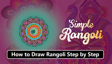 How to Make a Rangoli for Diwali | Easiest Rangoli Design Applications